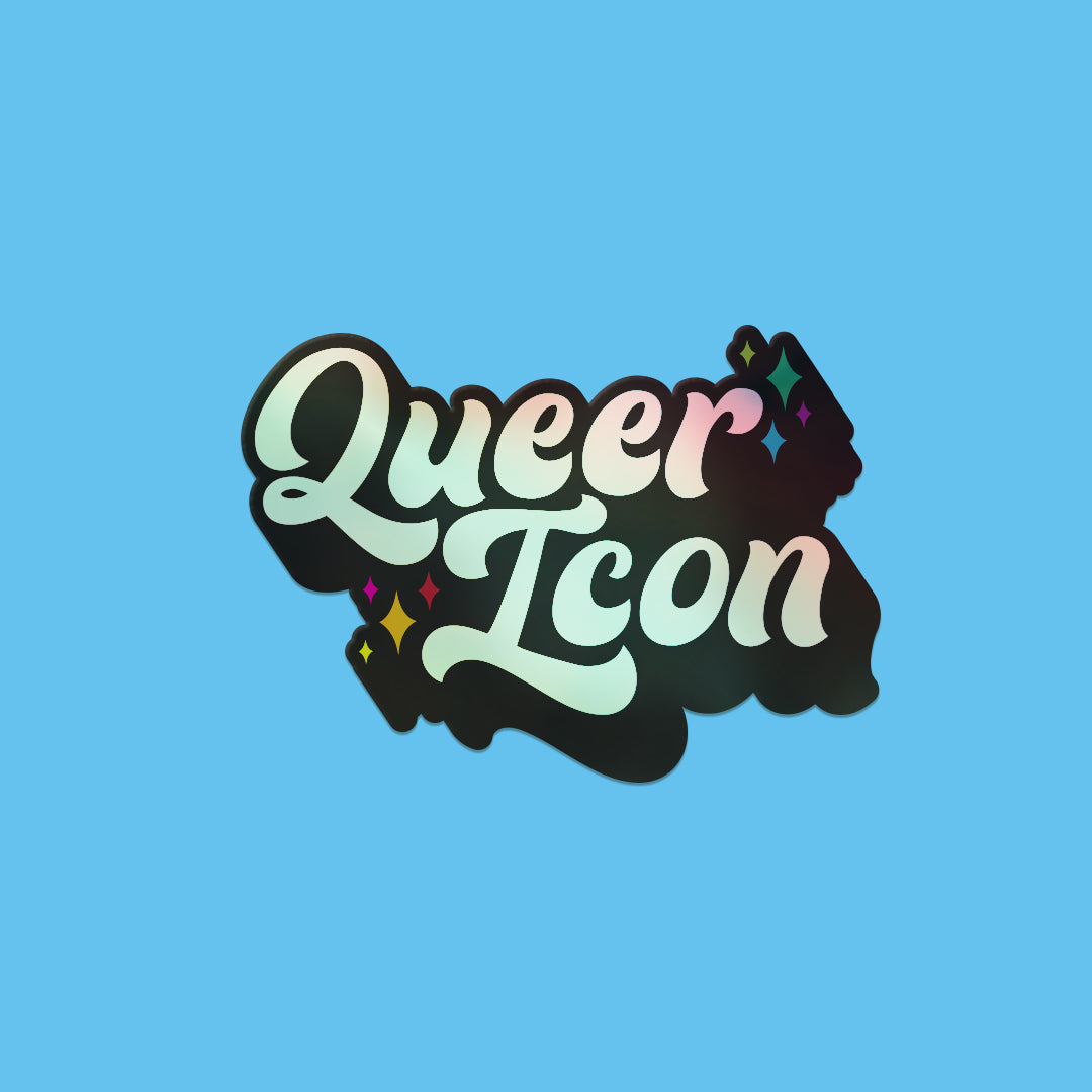 Queer Icon Holographic Vinyl Pride Sticker – A Fink & Ink