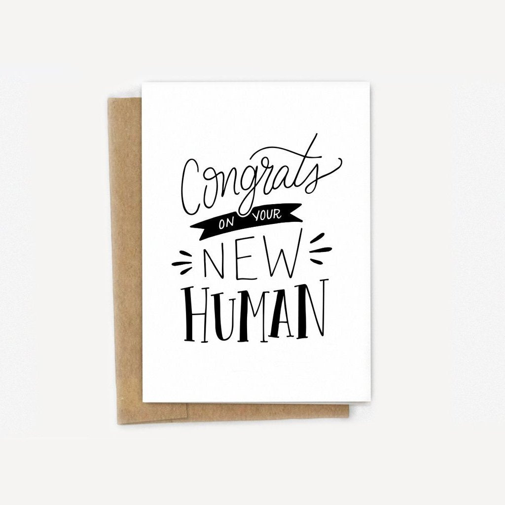 Congrats On Your New Human Card – A Fink & Ink